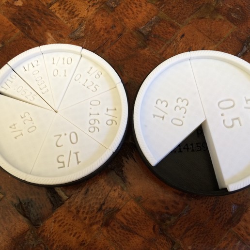 Download free STL Easy as Pie Fractions ・ Cults