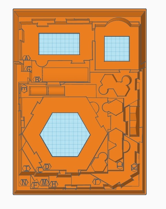 Archivo 3D Inserción de fichas de mapa de Gloomhaven ♟・Modelo ...