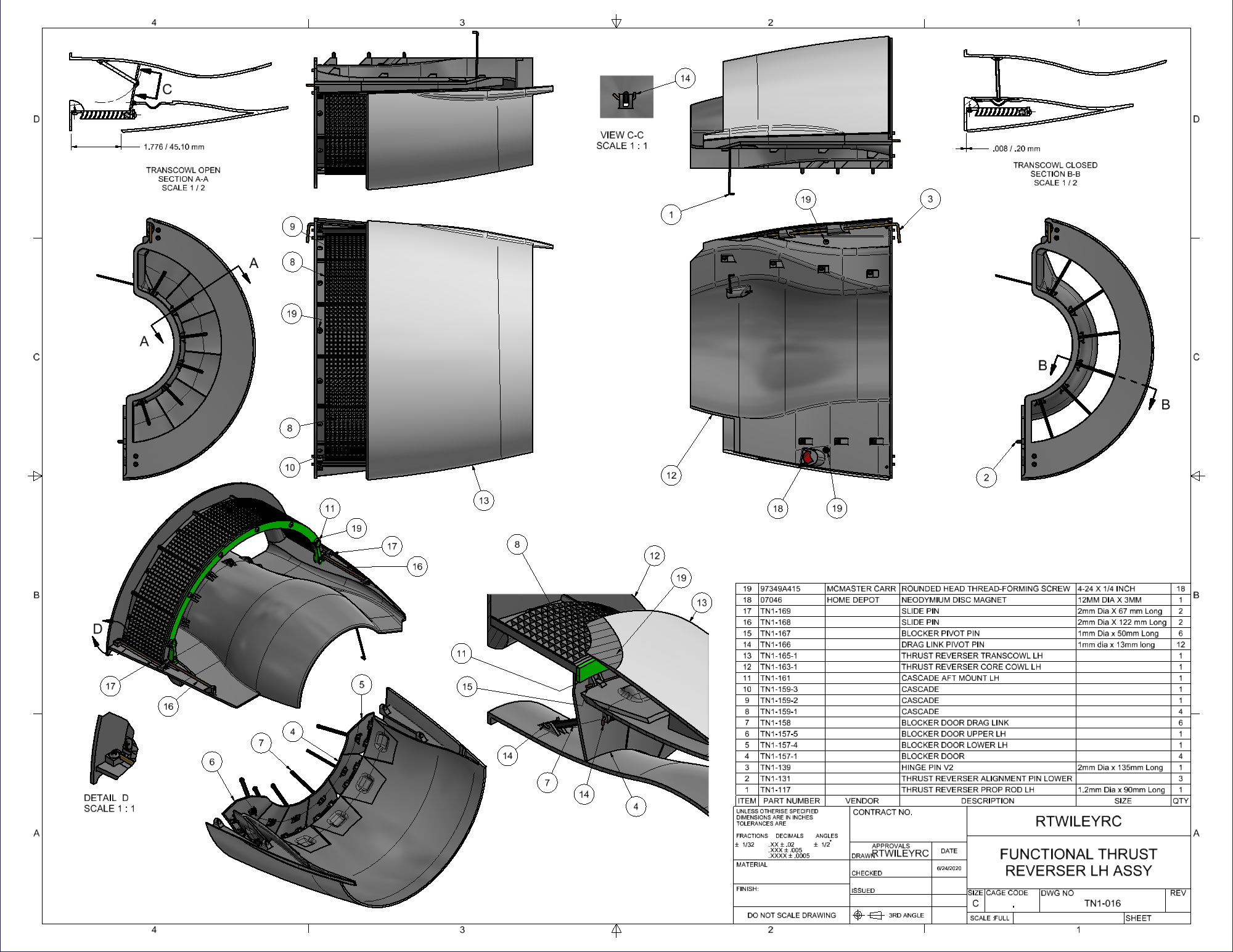 Free STL file FUNCTIONAL THRUST REVERSER - DOCUMENTATION 📱・Template to ...