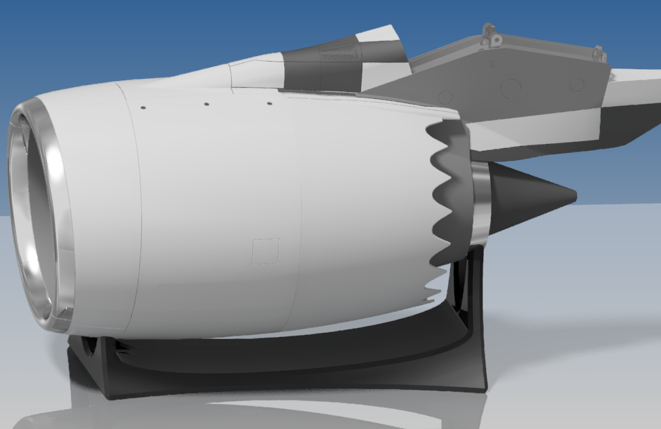 STL file High Bypass Engine Nacelle 📱・3D print design to download・Cults