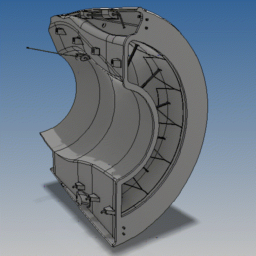 Download STL file FUNCTIONAL THRUST REVERSER - TRENT 900 • Template to ...