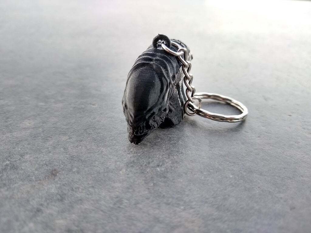 Free STL file Alien Head Keychain・Model to download and 3D print・Cults