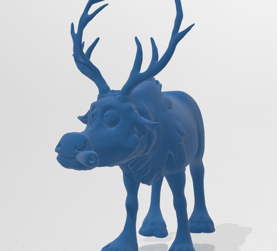 STL file Sven eat carrot (Frozen2)・Model to download and 3D print・Cults