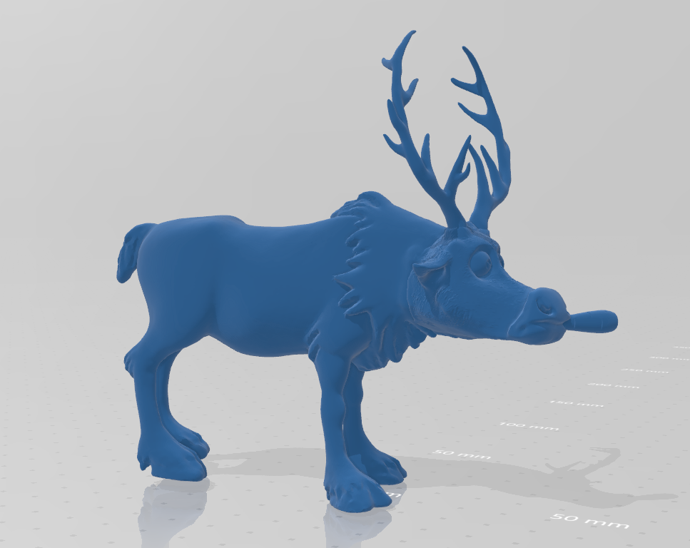 STL file Sven eat carrot (Frozen2)・Model to download and 3D print・Cults