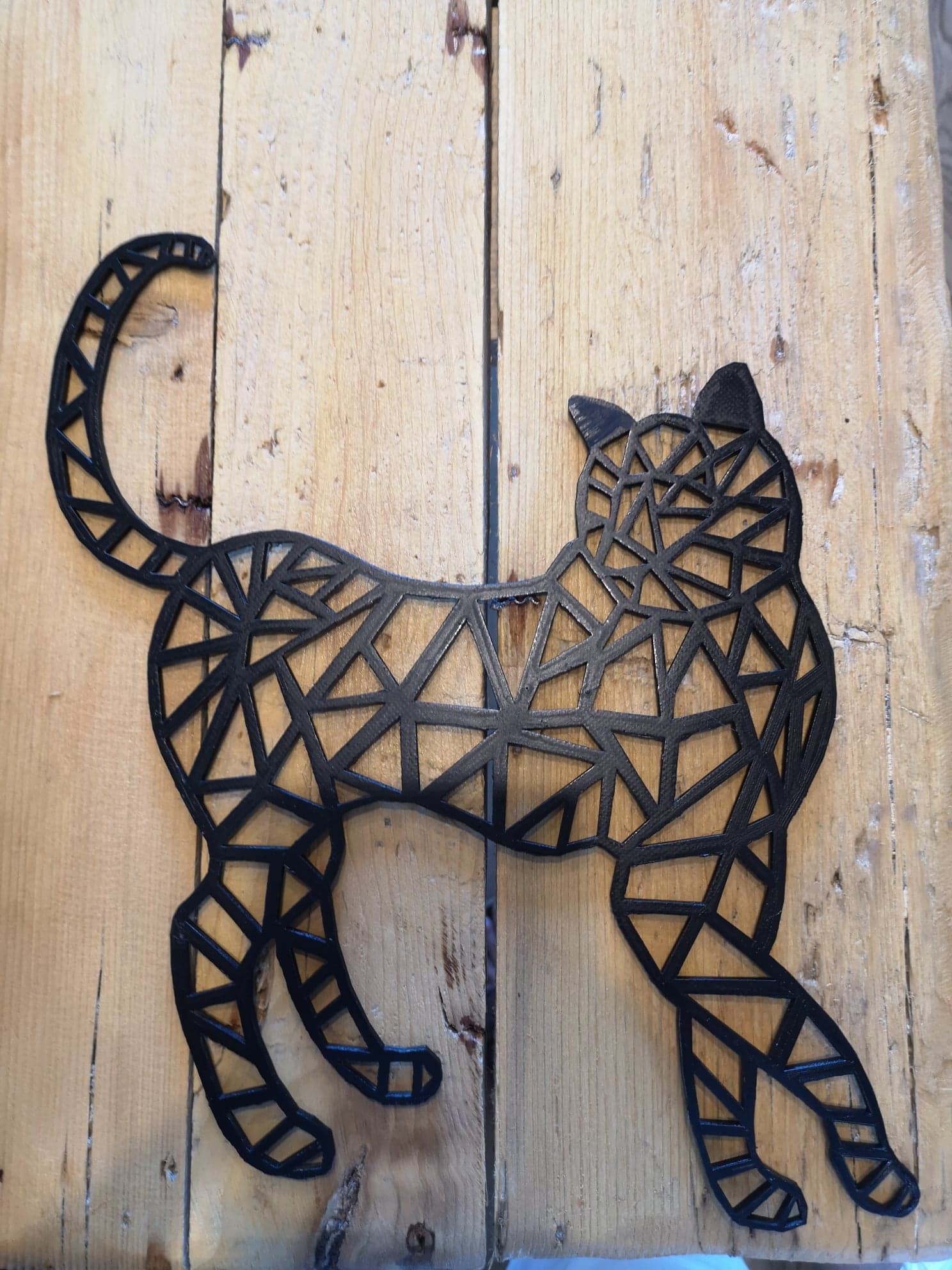 Fichier STL Chat 2d 🐱・Objet imprimable en 3D à télécharger・Cults