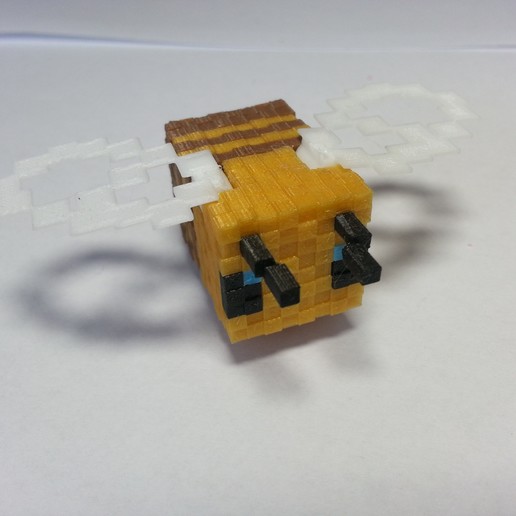 Download STL file Minecraft Bee • 3D printer model ・ Cults