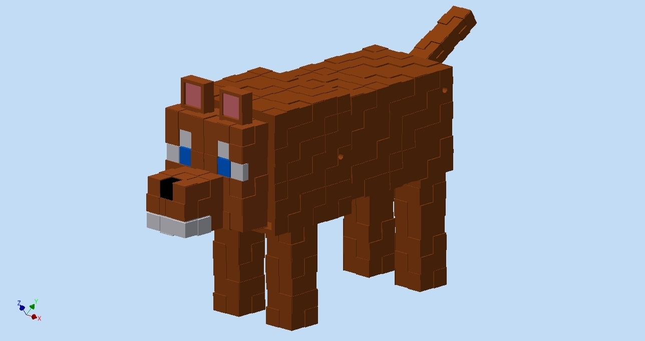 Archivo STL Perro de Minecraft 🦸・Objeto imprimible en 3D para descargar ...