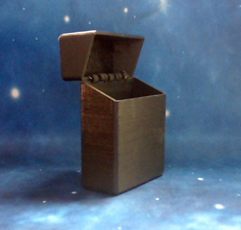 STL file Flip Top Hinged Lid Cigarette Box Case・3D printer model to ...