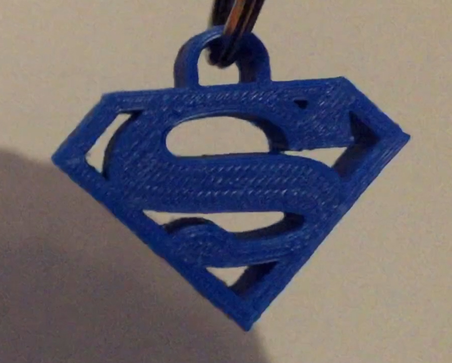 Free STL file Superman keychain - Superman keychan・3D print design to ...