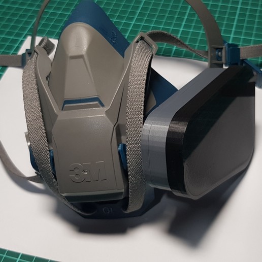 Download 3D printing models confrontation covid-19 Gas mask filter box ...