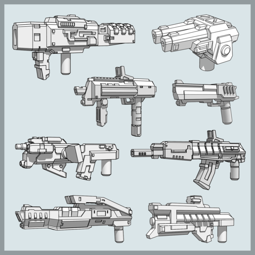 Download STL files Custom Transformers-compatible Weapon Pack ・ Cults
