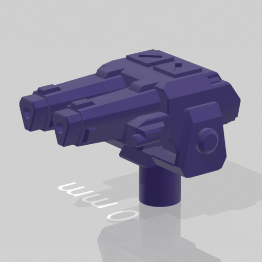 Download STL file Transformers Vehicle Turret (5mm post) • 3D print ...