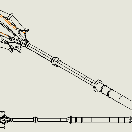 Download 3D printer designs Mace of Sauron ・ Cults
