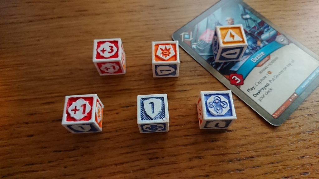 Free 3D file Keyforge status dice・3D printing model to download・Cults