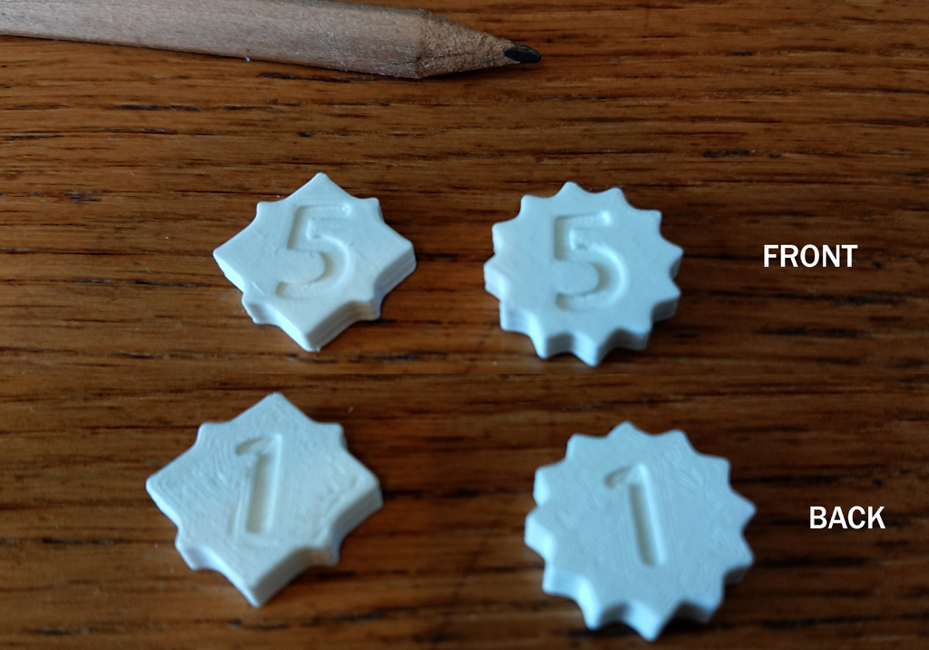 Free 3D file 1/5 Two-sided Damage token・3D printable model to download ...