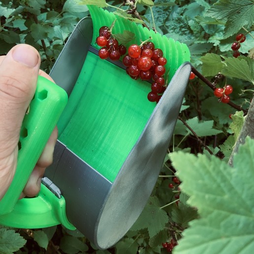 Download STL file Berry picker, berry comb, berry harvester, handheld ...