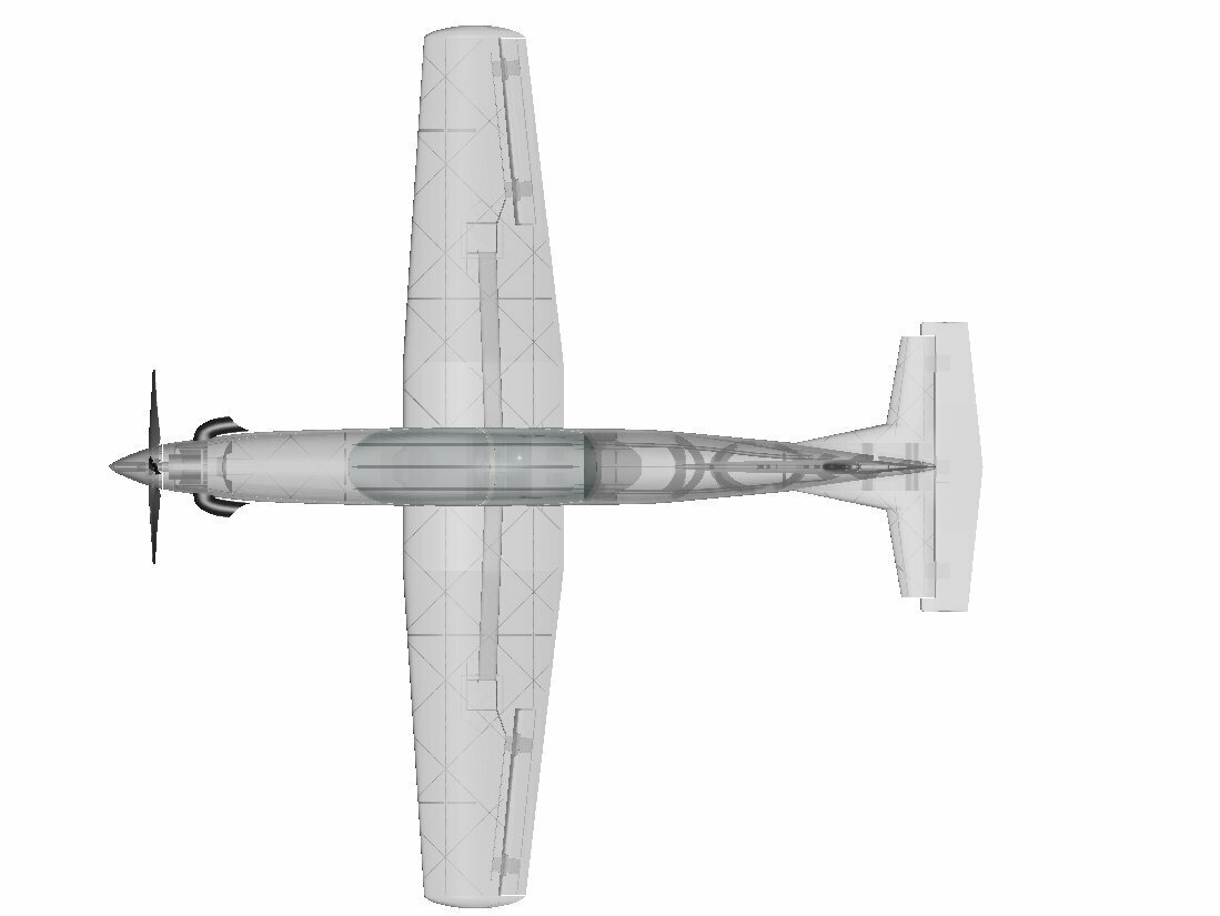 3D file Pilatus PC-9 1000mm v2.0 🎛️・3D print design to download・Cults