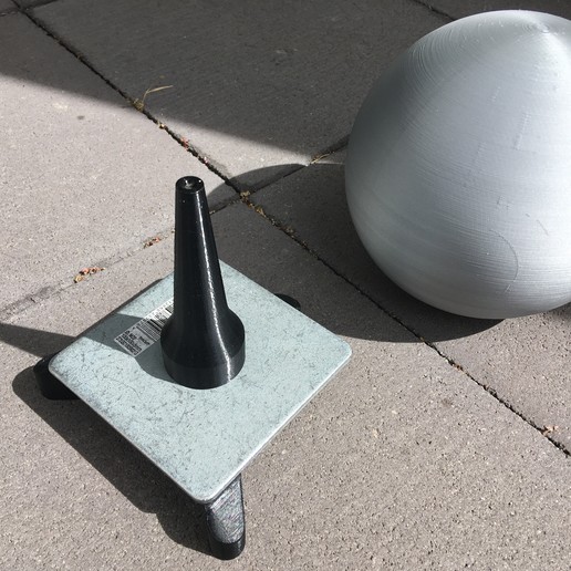 Download STL file Ground-level spherical targets for laser scanners ...