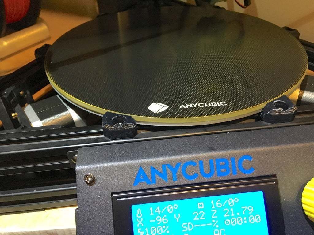 STL-Datei Anycubic Kossel Linear Plus Ultrabase heatbed clips kostenlos ...