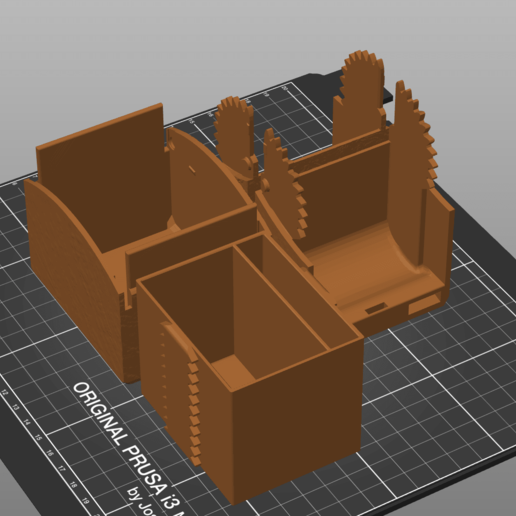 Download STL file Geared deck box with magnetic latch (60 card + 15 ...