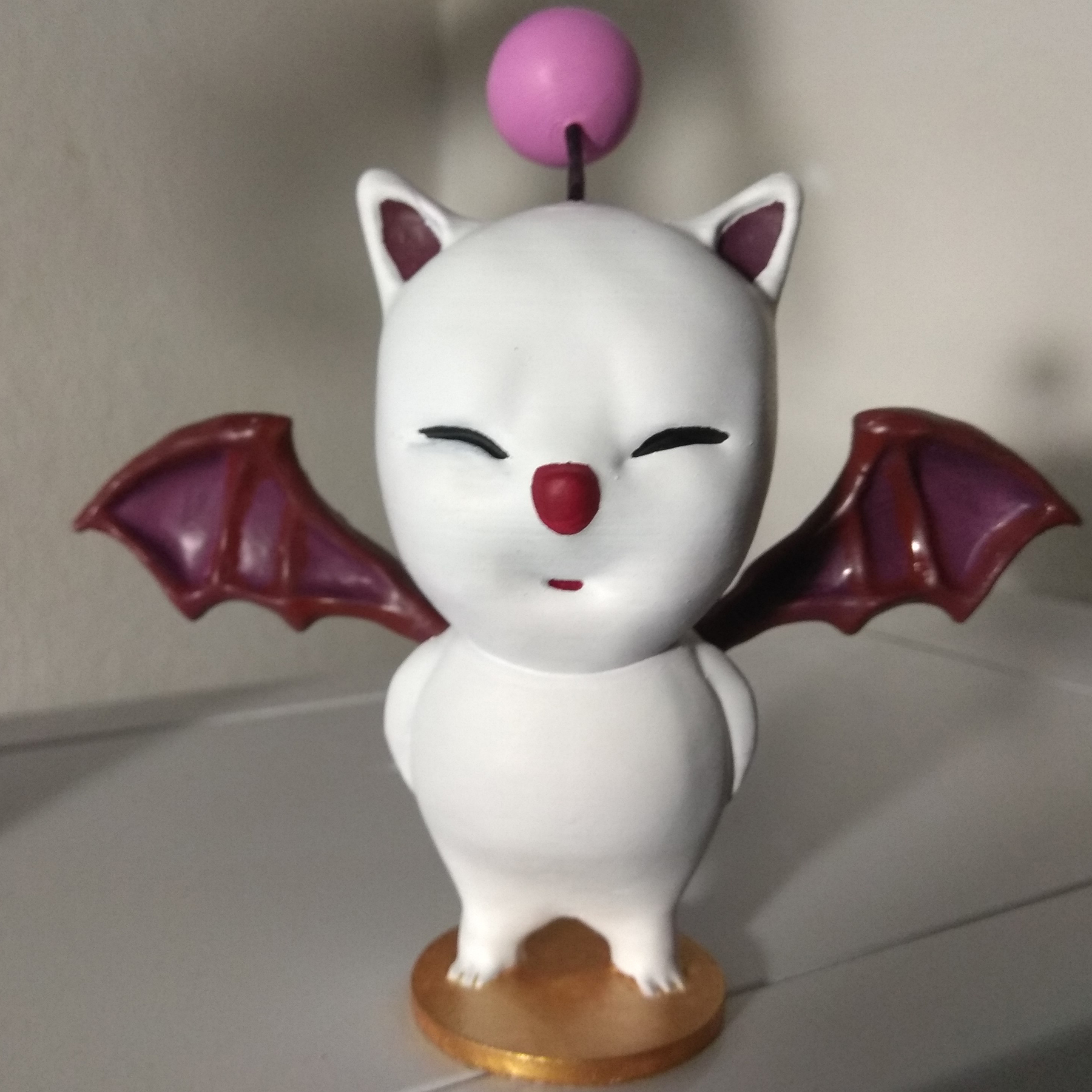 Free STL file Final Fantasy Moogle・3D printer model to download・Cults