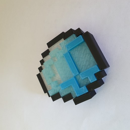Download free STL file Minecraft Diamond • 3D printable template ・ Cults