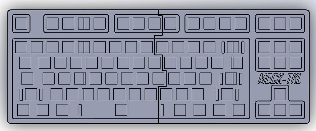 Archivo STL gratis Teclado mecánico - MECH - TKL・Modelo de impresión 3D ...