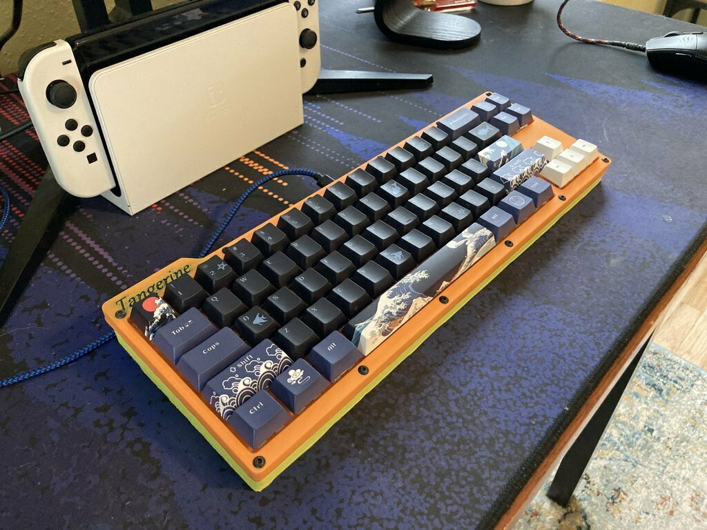 Free 3D file Mechanical Keyboard - Tangerine - For Large Format Printer ...