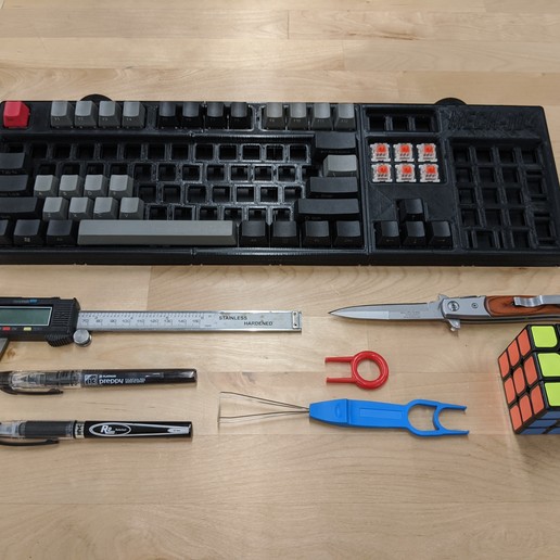 Download free STL file Mechanical Keyboard - MECH-104 • Template to 3D ...