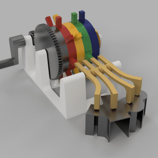 Impresiones 3D gratis Máquina de tambor mecánico ・ Cults