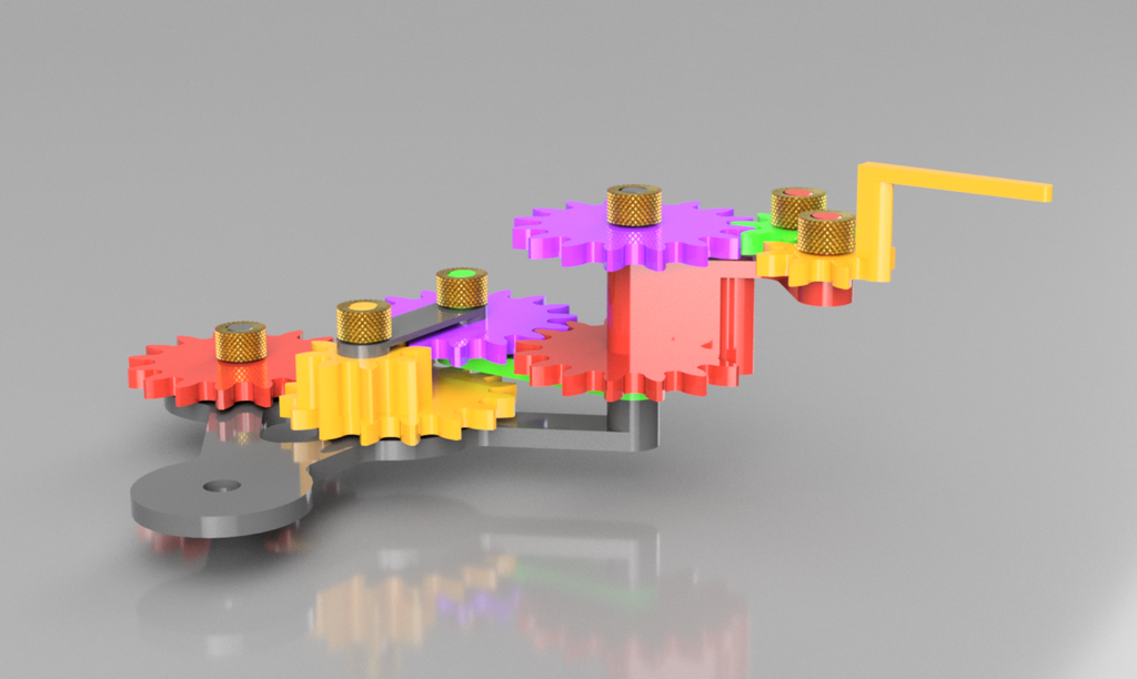 Free STL file Cardan Gear with Dwell Mechanism ⚙️・Design to download ...