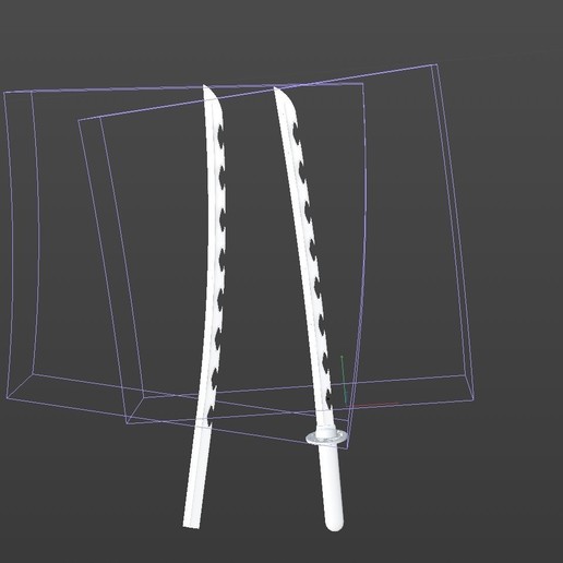 Download STL file demon slayer 2 version Inosuke katana • 3D printer ...