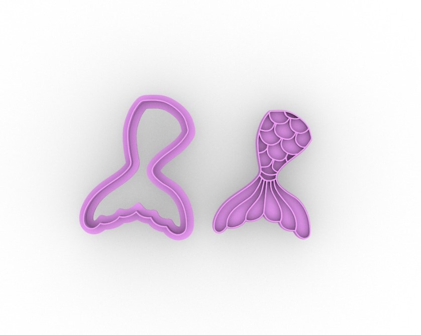 STL file MERMAID TAIL - SEA - COOKIE CUTTER・Design to download and 3D ...