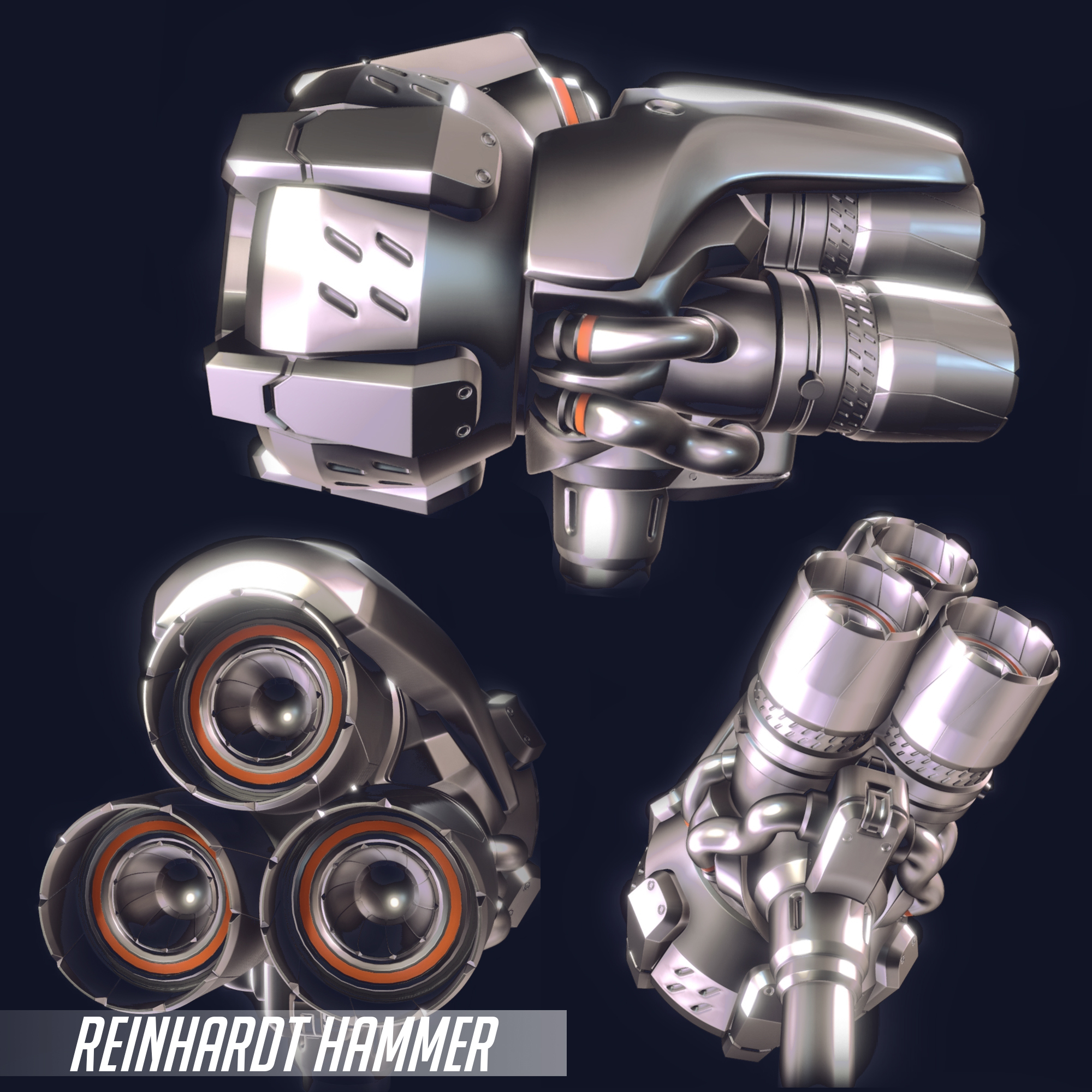 3D file Reinhardt Hammer・3D printer model to download・Cults