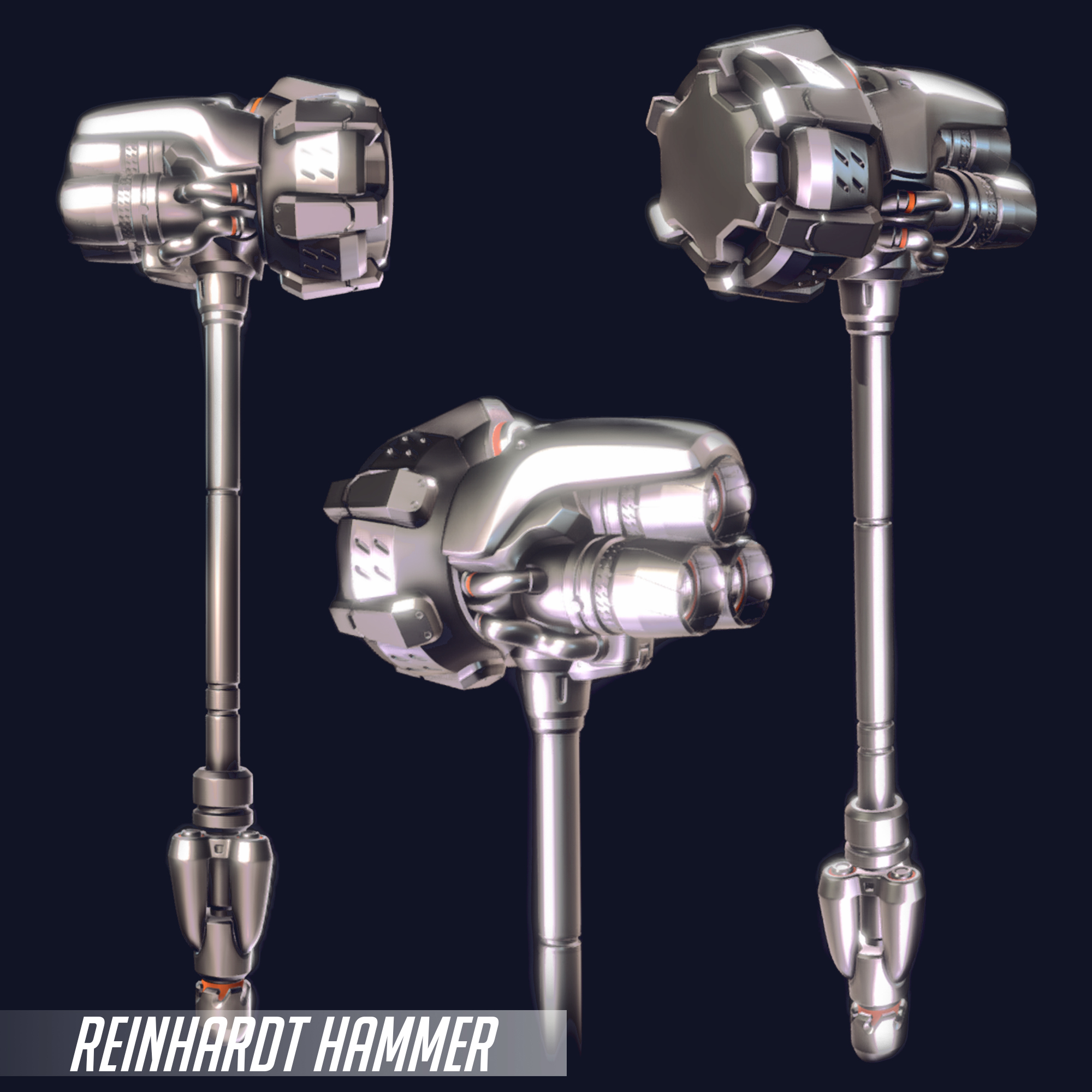 3D file Reinhardt Hammer・3D printer model to download・Cults