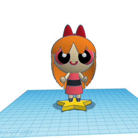 3D file The Powerpuff Girls - Blossom・3D printer design to download・Cults