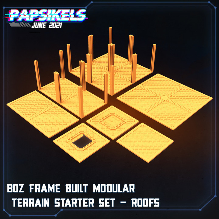 3D file BOZ FRAME BUILT MODULAR TERRAIN STARTER SET・3D printing ...