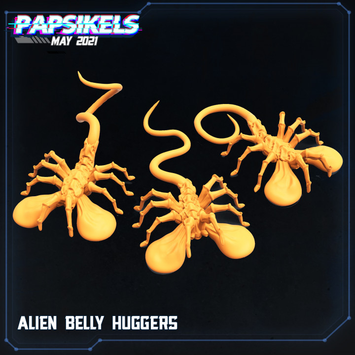 3D file ALIEN BELLY HUGGERS・3D printable model to download・Cults