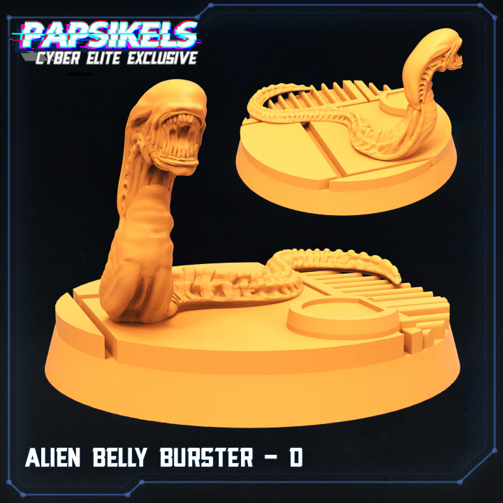 3D file ALIEN BELLY BURSTERS SET・3D printer model to download・Cults
