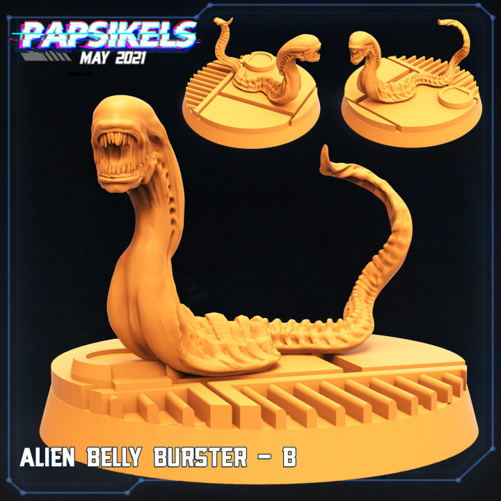 3D file ALIEN BELLY BURSTERS SET・3D printer model to download・Cults