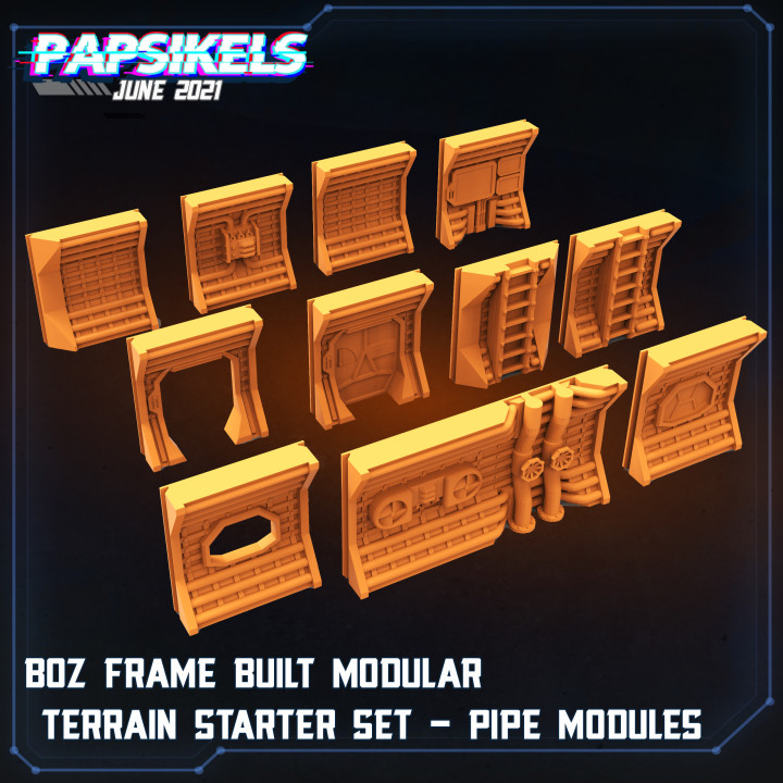 3D file BOZ FRAME BUILT MODULAR TERRAIN STARTER SET・3D printing ...