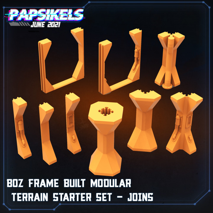 3D file BOZ FRAME BUILT MODULAR TERRAIN STARTER SET・3D printing ...
