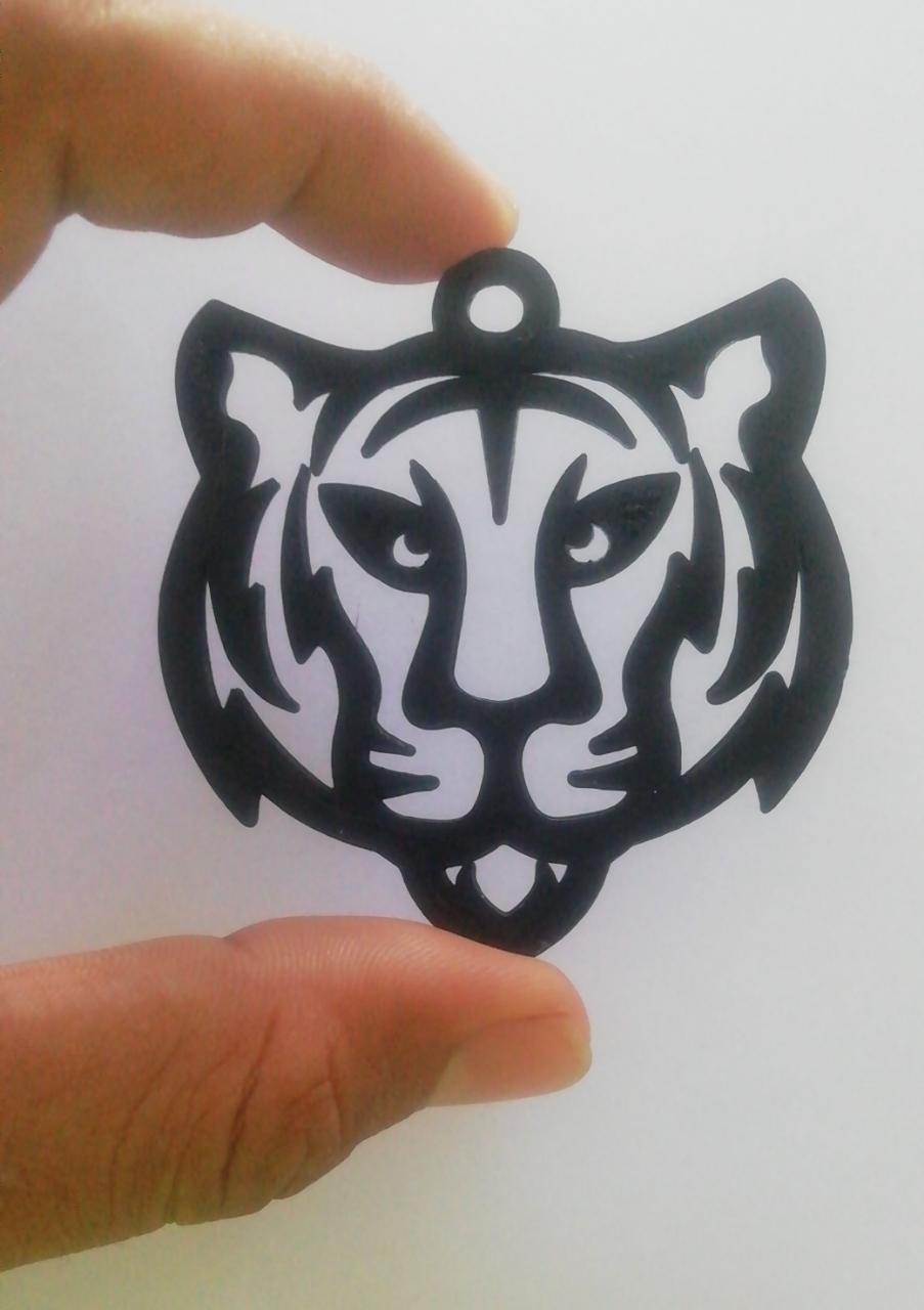 STL file Tiger Keychain 🐅・3D printer model to download・Cults