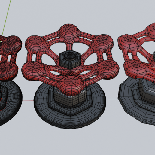 Download 3D printing models Iconic Half-Life Red valve 3d model all ...