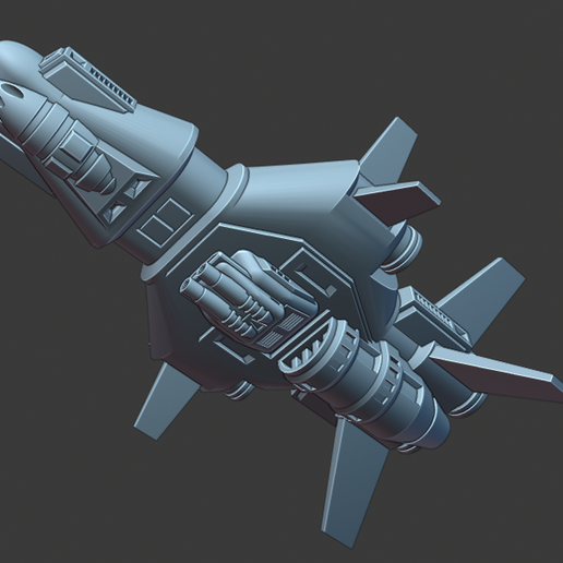 Download free STL file Full Thrust Starship Miniature • Design to 3D ...