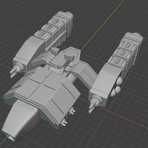 Download free STL file Full Thrust Starship Miniature • Design to 3D ...