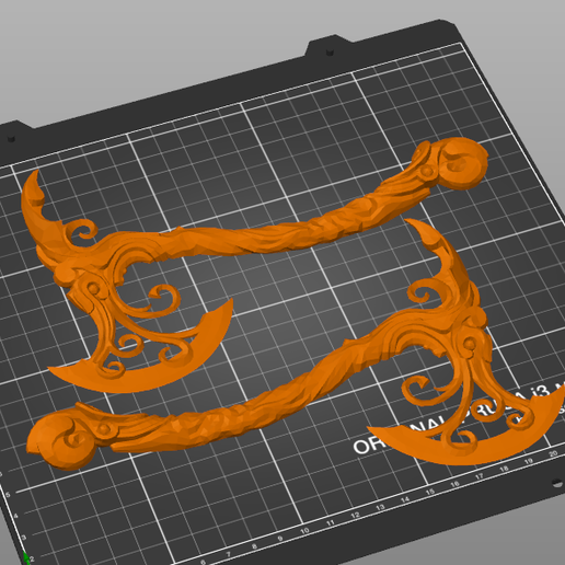 Download STL files Fancy Axe ・ Cults