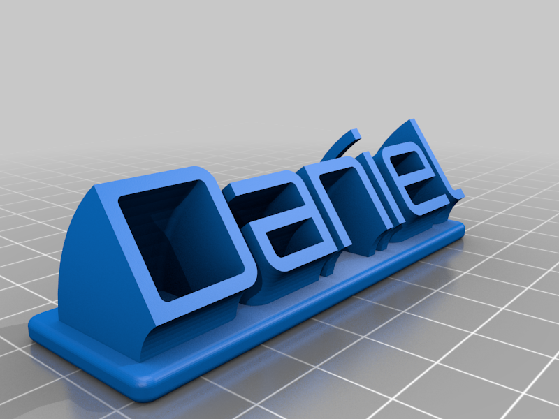Free 3D file DanialName Plate remix・3D printable model to download・Cults