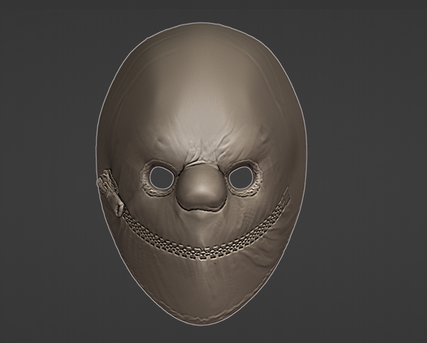 Free 3D file PAY DAY 2 Zipper Mask・3D printing template to download・Cults