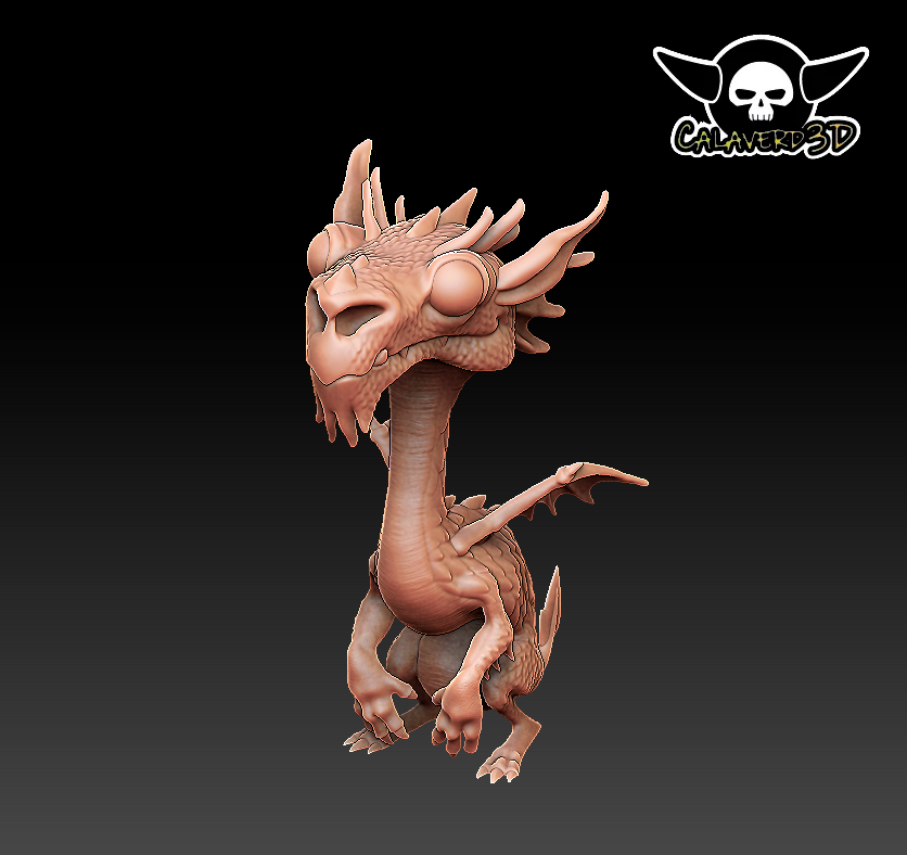 3D file Young Moon Dragon - discworld・Template to download and 3D print ...